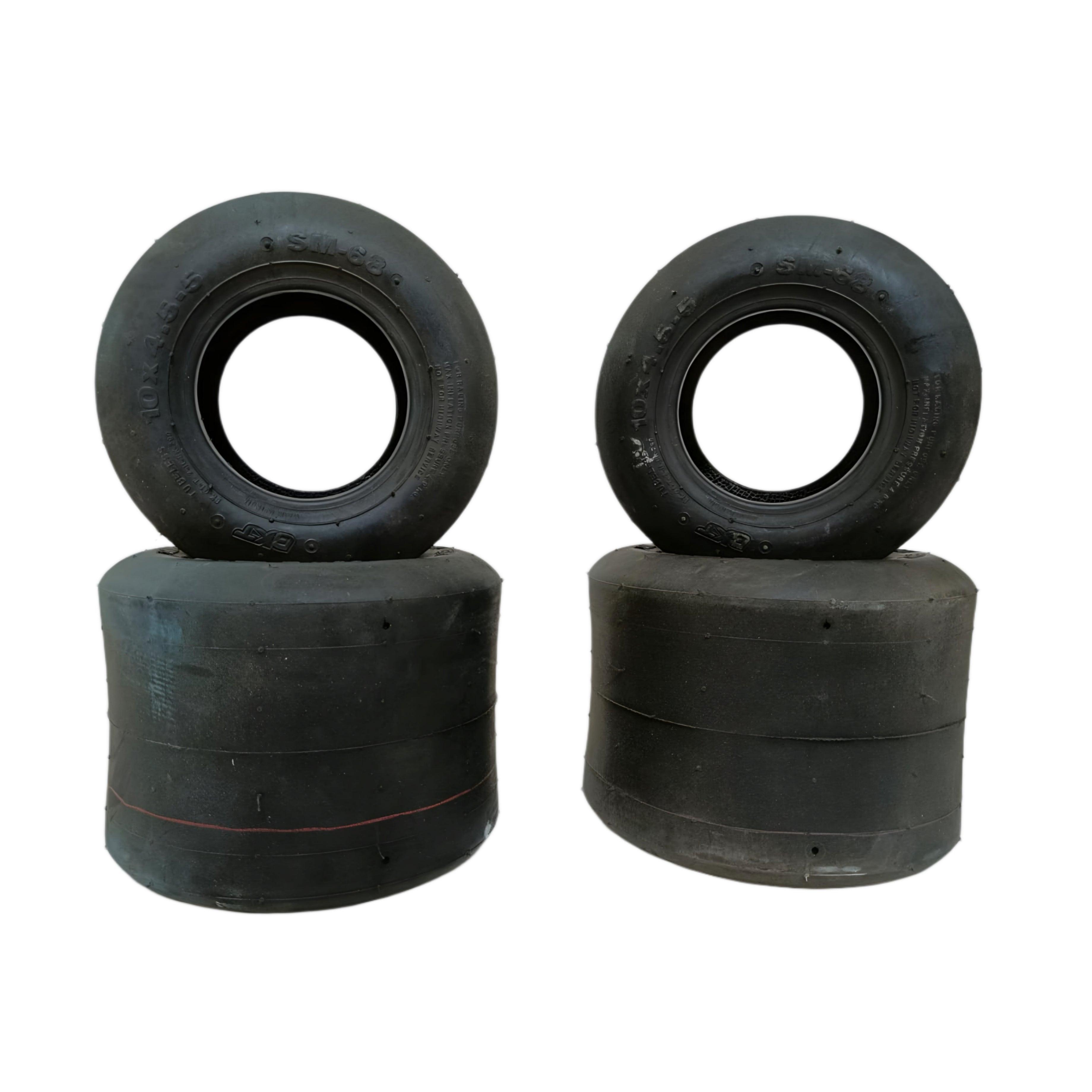 BKT Go Kart Slick Tires set | Includes 2 Front and 2 Rear — SPAARK Agro