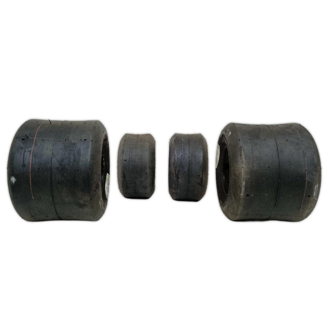 BKT Go Kart Slick Tires set | Includes 2 Front and 2 Rear — SPAARK Agro
