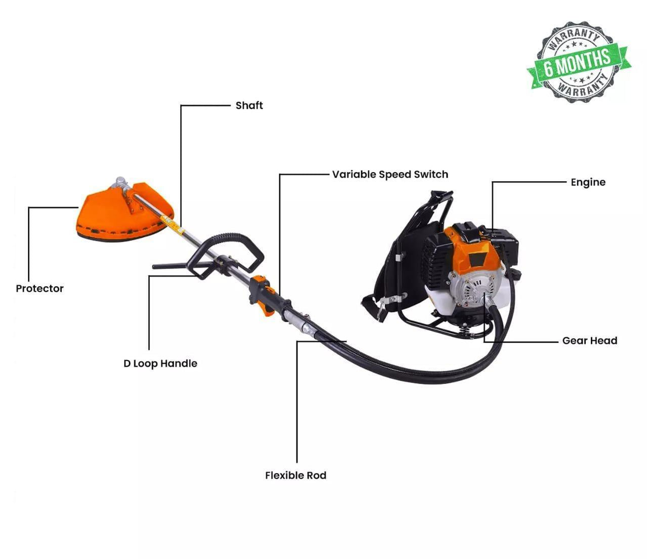 Heavy Duty Backpack Brush Cutter — SPAARK Agro